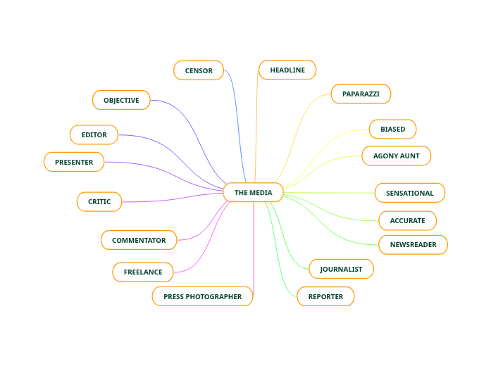 THE MEDIA - Mind Map